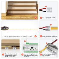 China DC24V FCOB Staircase Motion Sensor Light PIR Single Color Indoor for sale