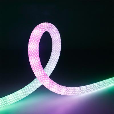 China 10m 20m 50m Led Neon Flex Rope Light 12V 24v Low Voltage 360 Degree for sale
