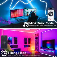 China Bluetooth Tuya Dimmable LED Strip 2000mm 3000mm Led Neon Flex RGB for sale