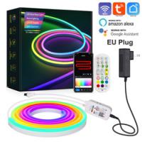 China Bluetooth Tuya Dimmable LED Strip 2000mm 3000mm Led Neon Flex RGB for sale