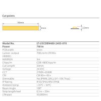 China Ultra Narrow 4mm Self Adhesive LED Strip 2700K-6500K Natural White for sale