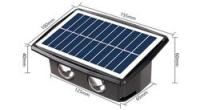 China 2 Mode RGB Wall Light LED Solar Powered Lights IP65 Color Changing for sale