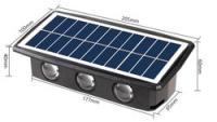 China 2 Mode RGB Wall Light LED Solar Powered Lights IP65 Color Changing for sale