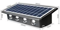 China 2 Mode RGB Wall Light LED Solar Powered Lights IP65 Color Changing for sale