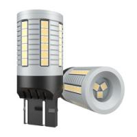 China Dual Color Switchback Canbus P21w Led 1156 1157 7443 3157 T20 Led Auto LED Turn Signal Brake Light for sale