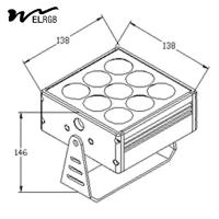 China Remote Projection Outdoor Working Light Exterior Wall Wash Lighting for sale