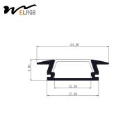 China U Shape Led Aluminum Profile LED Strip Light Parts Aluminum Channel For Led Strips for sale