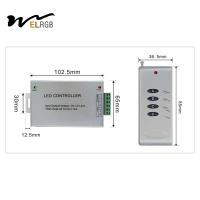 China DC12V 24V Led Rgb Strip Rf Controller 288W Led Controller Rf Remote for sale