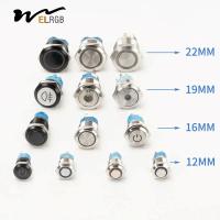 China 19mm 22mm Metal Push Button Switch 12mm 16mm Illuminated Momentary Switch for sale