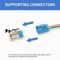 China 19mm 22mm Metal Push Button Switch 12mm 16mm Illuminated Momentary Switch for sale
