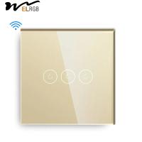 China 250V Wifi Wall Light Switch LED Light Spare Parts 3 Gang Smart Light Switch for sale