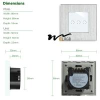 China 250V Wifi Wall Light Switch LED Light Spare Parts 3 Gang Smart Light Switch for sale