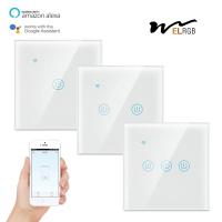 China WiFi RF433 3 Gang Touch Switch 10A Three Gang Smart Light Switch for sale