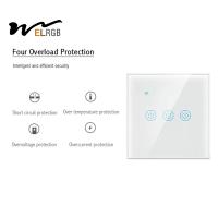 China WiFi RF433 3 Gang Touch Switch 10A Three Gang Smart Light Switch for sale