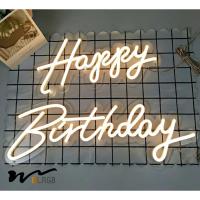 China Happy Birthday Acrylic Led Letters LED Decorative Lights 2835SMD Neon Sign for sale