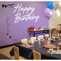 China Happy Birthday Acrylic Led Letters LED Decorative Lights 2835SMD Neon Sign for sale