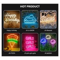 China High Density Neon Acrylic Signs 3000K Led Neon Sign With Clear Acrylic Backer for sale
