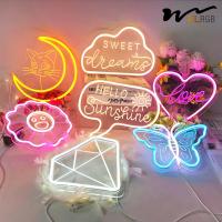 China High Density Neon Acrylic Signs 3000K Led Neon Sign With Clear Acrylic Backer for sale