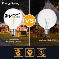 China 7.6m-45m Outdoor Plastic Bulb String Lights Soft Warm White AC 220V for sale