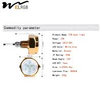 China 6000K LED Marine Lights Rgb Drain Plug Light Daylight Alert 2700lm for sale