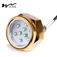 China 6000K LED Marine Lights Rgb Drain Plug Light Daylight Alert 2700lm for sale