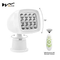 China 60w Marine Searchlight 50M Remote Control Marine Spotlight White for sale