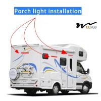 China 8W 12 Volt Rv Porch Light Anti Aging Caravan Porch Light Waterproof for sale