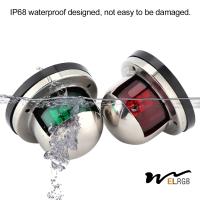 China 5050SMD IP68 Boat Bow Headlights Red Green LED Bow Navigation Light for sale