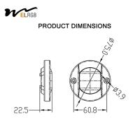 China 147 Lumen Navigation Stern Light LED Marine Lights 5000 Hours Lifespan for sale