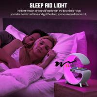 China 15W Intelligent Atmosphere Wake Up Lamp DC5V Wireless Charger Atmosphere Lamp for sale