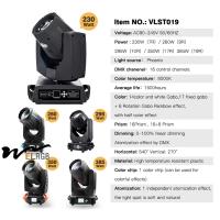 China 260W RGBW DMX512 Disco Moving Head Light 16CH Disco Par Light for sale