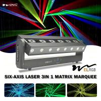 China 7800K 6 Head Laser Bar Indoor Work Light 200W IP20 AC110-240V for sale