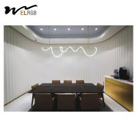 China 7000lm Restaurant Led Strip Chandelier Led Rope Chandelier 110~240V for sale
