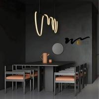 China 7000lm Restaurant Led Strip Chandelier Led Rope Chandelier 110~240V for sale