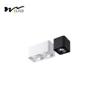 China 25w 30w Square LED Spotlight Indoor Work Light Trimless COB Surface Mounted for sale