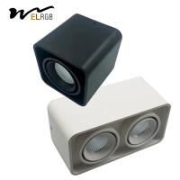 China 25w 30w Square LED Spotlight Indoor Work Light Trimless COB Surface Mounted for sale