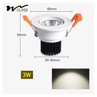China 5w 7w 9w 12w Recessed Cob Spotlight Indoor Work Light Adjustable Brightness for sale