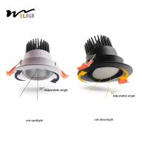 China 5w 7w 9w 12w Recessed Cob Spotlight Indoor Work Light Adjustable Brightness for sale