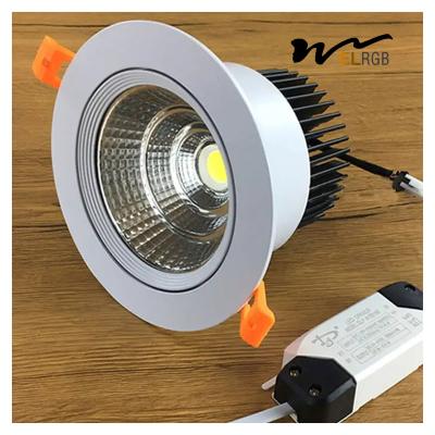 China 5w 7w 9w 12w Recessed Cob Spotlight Indoor Work Light Adjustable Brightness for sale