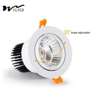 China 5w 7w 9w 12w Recessed Cob Spotlight Indoor Work Light Adjustable Brightness for sale