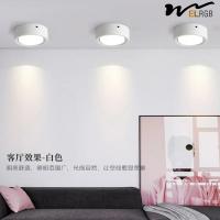 China 3500K LED Surface Mounted Downlight Cylindrical Surface Mount Led Ceiling Lights for sale