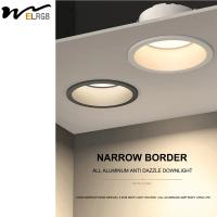 China Anti Dazzle Round Recessed Downlight Ip44 6000K Embedded Ceiling Light for sale
