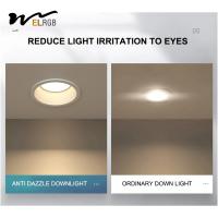 China Anti Dazzle Round Recessed Downlight Ip44 6000K Embedded Ceiling Light for sale