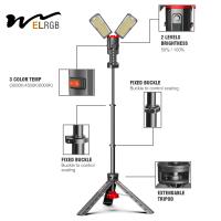 China 3000K 4000K Outdoor Working Light 10000LM Rechargeable Tripod Work Light for sale