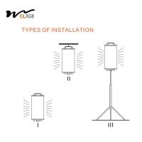 China 2835SMD IP64 Tripod Led Work Light Rechargeable Led Construction Lights for sale