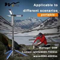 China 3 Heads Led Corded Light Tripod 2000mAh Rechargeable Work Light With Stand for sale