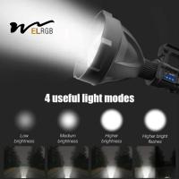 China 90000 Lumens Outdoor Working Light 6000K Rechargeable Hunting Spotlight for sale