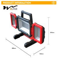 China 3000LM Folding Outdoor Working Light IP54 Portable Flood Light Rechargeable for sale