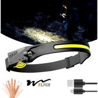 China USB Motion Sensor Head Torch Outdoor Working Light 10000 Hours Lifespan for sale