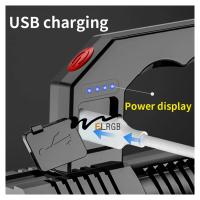 China 1500mah Rechargeable Waterproof Torch Outdoor Working Light 6000K for sale